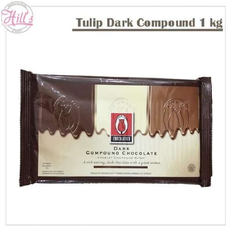 Jual Tulip Dark chocolate compound 1 Kg di Seller Hills Baking Supplies ...