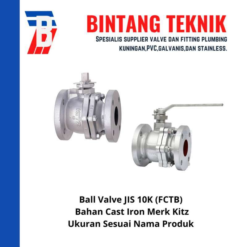 Jual Ball Valve 3 inch Flange JIS10K Merk Kitz Fig. FCTB di Seller Toko Bintang-Teknik - Mangga ...