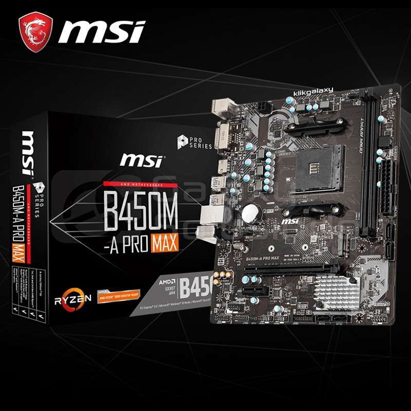Jual MSI B450M-A PRO MAX (AMD AM4, B450, DDR4) Motherboard di Seller ...
