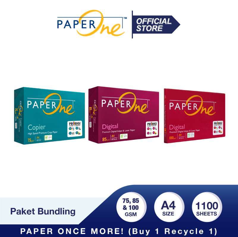 Jual Paperone A4 85gr A4 75gr Kertas Hvs A4 Kertas Fotocopy Paket