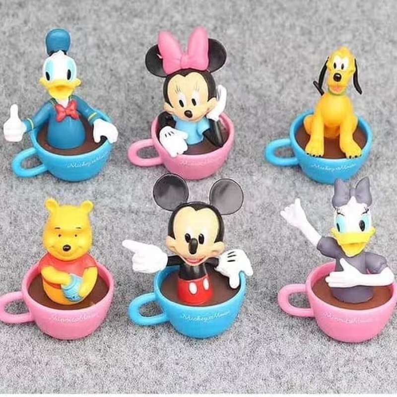 Jual FIGURE MICKEY MOUSE AND FRIENDS DONALD DAISY DUCK GOOFY SET 6 di ...