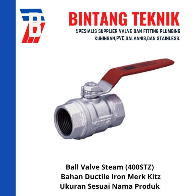 Jual Ball Valve Steam 1/2 inch Ductile Iron Kitz Class 400 di Seller ...