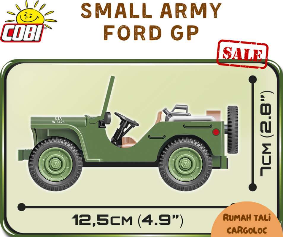 Jual Mainan Motorik Anak Bricks Cobi Small Army Ford Gp Di Seller Main ...