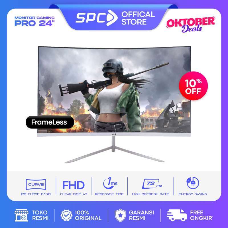 Jual Monitor SPC Gaming LED Full HD 24 inch Curve di Seller SPC ...
