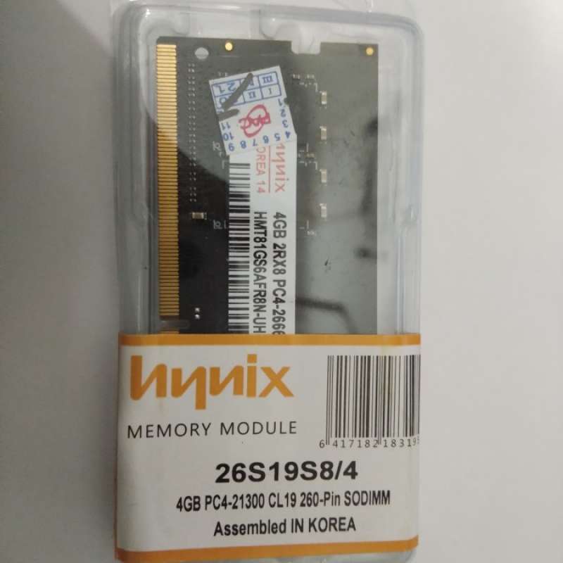 Promo Ram Laptop Hynix Ddr4 4gb Sodim 2666mhz Pc 21300 Laptop Notebook