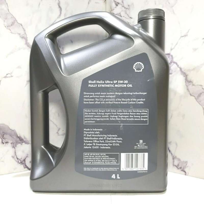 Jual New! Shell Helix Ultra 5w-30 4 Liter Sp/ Dexos 1 (full Synthetic ...