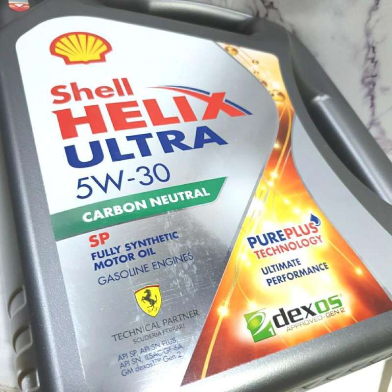 Jual New! Shell Helix Ultra 5w-30 4 Liter Sp/ Dexos 1 (full Synthetic ...