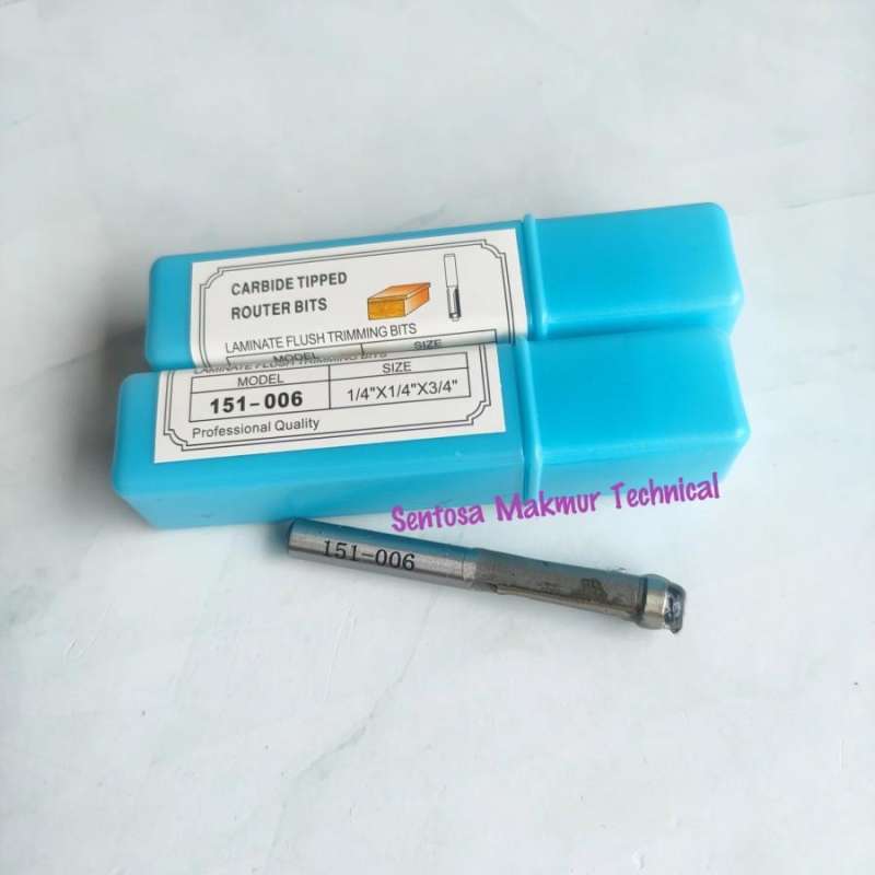 Jual BENZ 151-006 6 MM Mata Router Trimmer Profil Kayu Laminate Flush ...