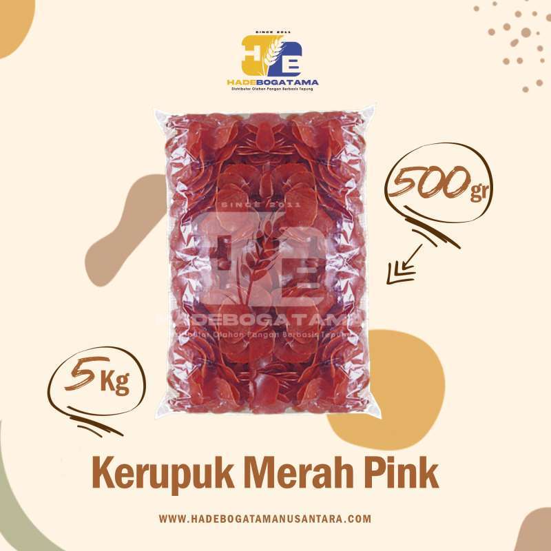 Jual Kerupuk Merah Pink 500gr di Seller hadebogatama - Cipadung Kulon ...