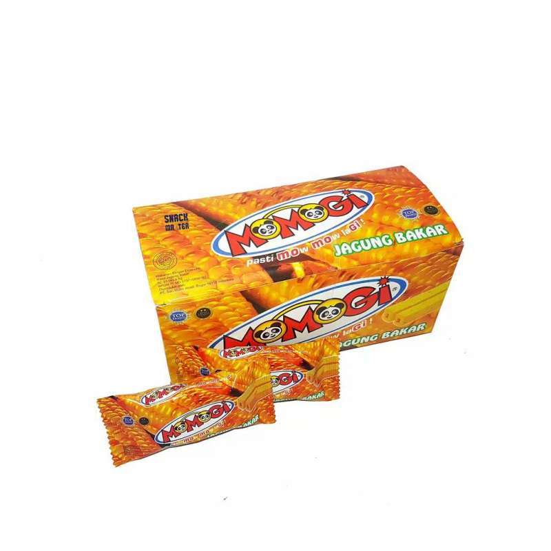Jual Snack Wafer Momogi Ekstrudat (1 box 20 pcs x 6gr) cemilan murah ...