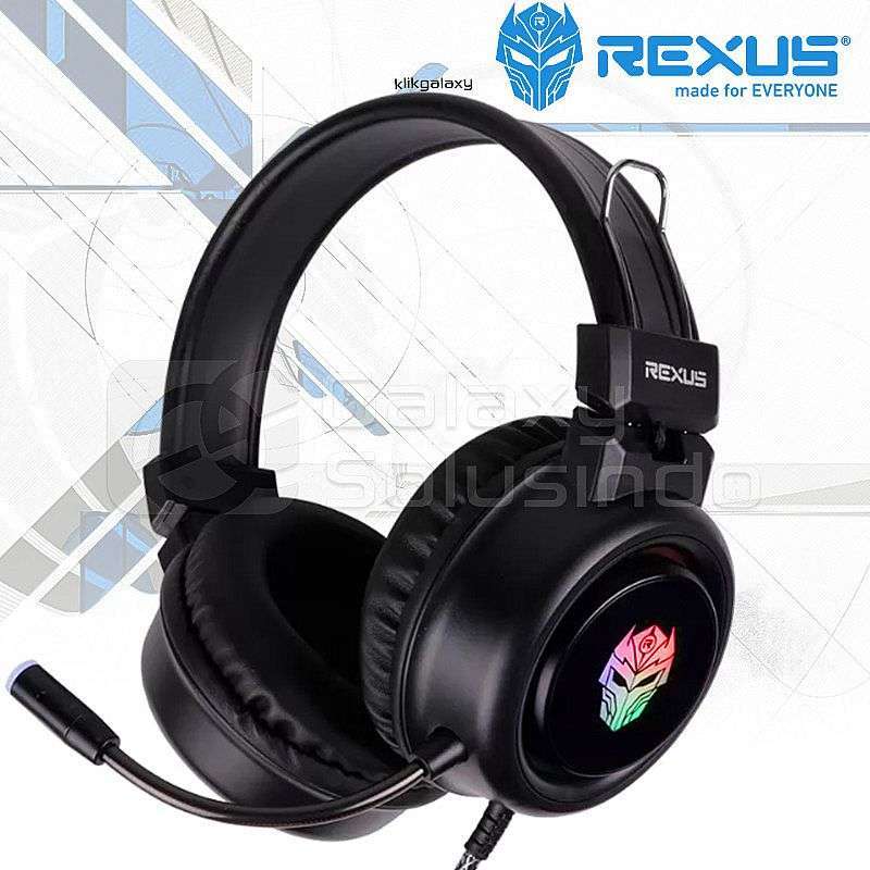 Promo REXUS Vonix F30 RGB Gaming Headset - Black Diskon 2% di Seller ...