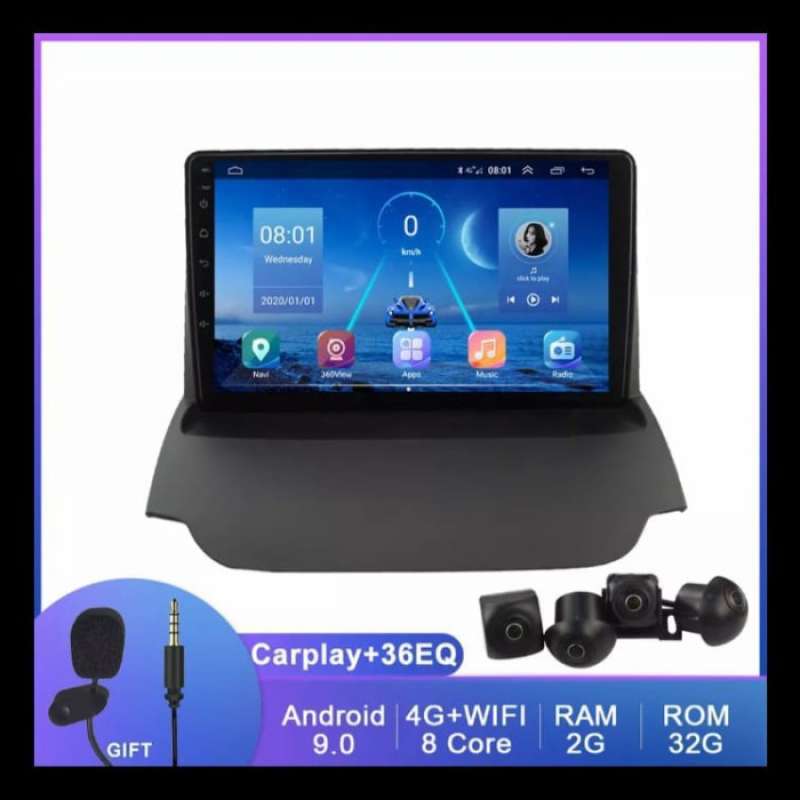 Jual Head unit Android 9 utk FORD FIESTA 2009-2017+FRAME FIT+KABEL PNP ...
