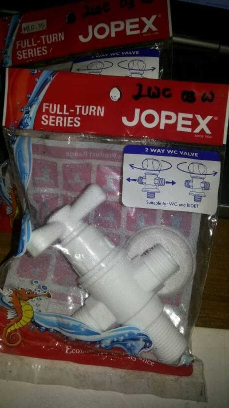 Jual kran cabang plastik JOPEX toilet 2WC 03W/kran toilet cabang pvc di ...