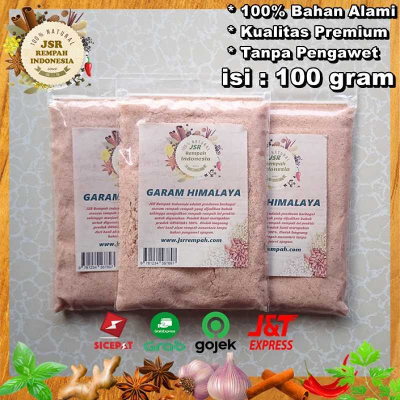 Jual GARAM HIMALAYA HIMALAYAN SALT ISI 100 GRAM JSR REMPAH di Seller ...