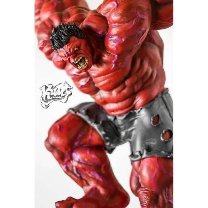 Jual Original Sideshow Marvel Statue Red Hulk Comiquette - New & Very ...
