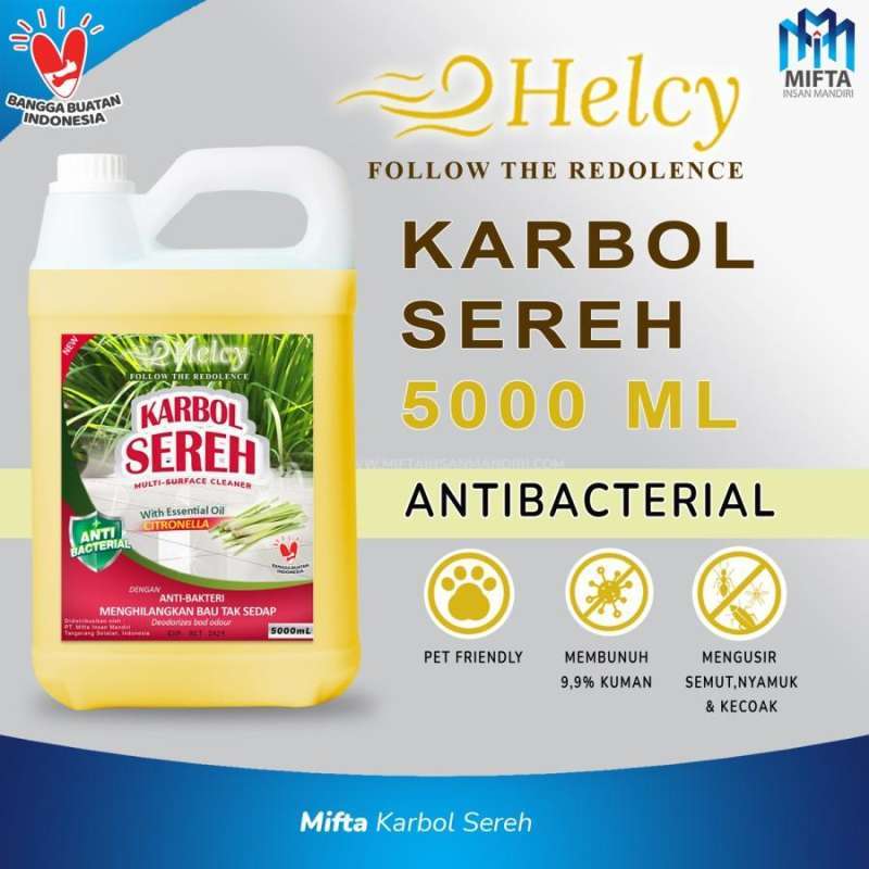 Jual KARBOL SEREH PREMIUM HELCY / KARBOL SEREH / KARBOL AROMA TERAPI di ...