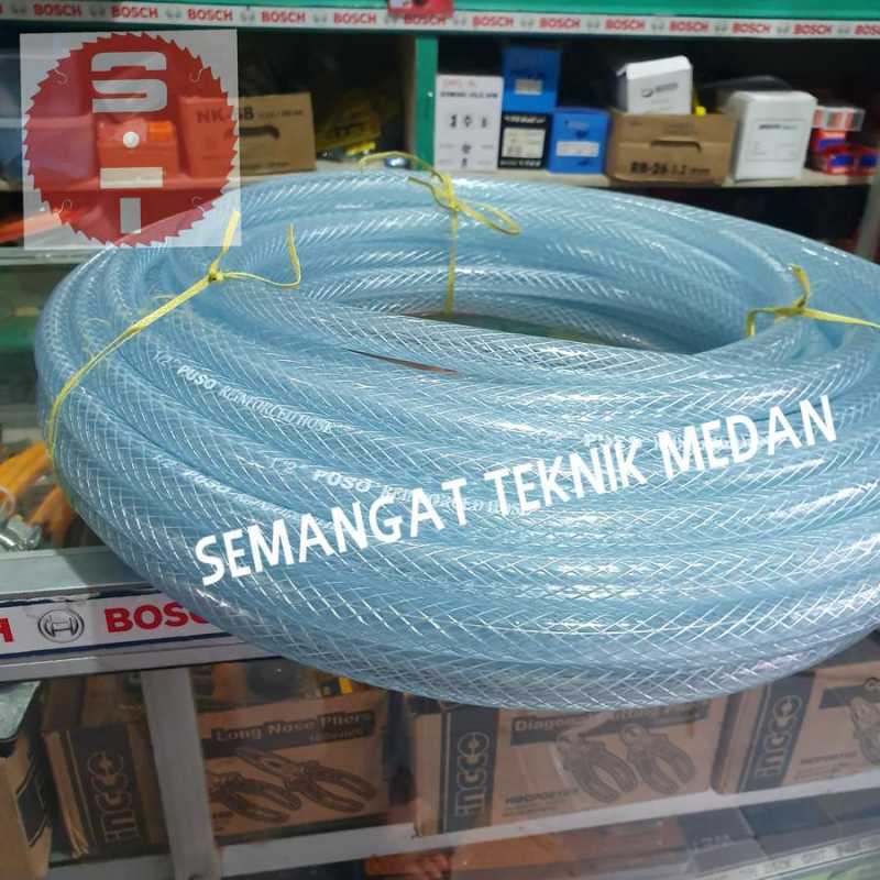 Jual 1/2 Selang Air Pvc Serat Benang Plastik Taman 1/2 1/2 Meter Ecer Di Seller Semangat Teknik ...