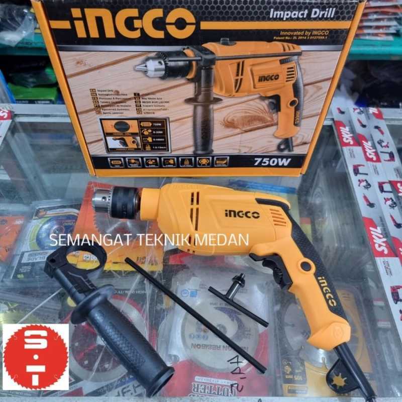 Jual ID7508 MESIN BOR TANGAN BETON IMPACT DRILL 13mm 750 WATT INGCO ID ... Jual ID7508 MESIN BOR TANGAN BETON IMPACT DRILL 13mm 750 WATT INGCO ID ...