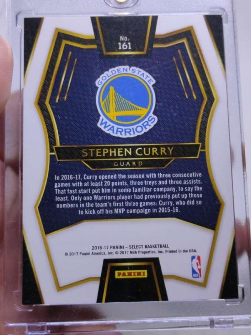 Jual Original Kartu Basket Nba Panini 2016 Select Stephen Curry Gsw ...