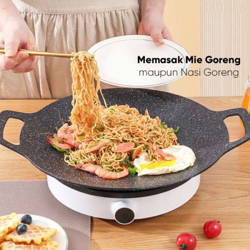 Promo Grill Pan Korean Alat Panggang Daging Panci BBQ Nonstick model ...