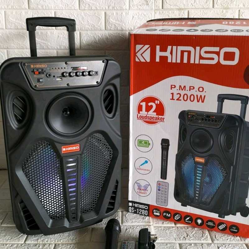 Jual KIMISO QS1280 speaker meeting portable bluetooth 12 inch di Seller ...