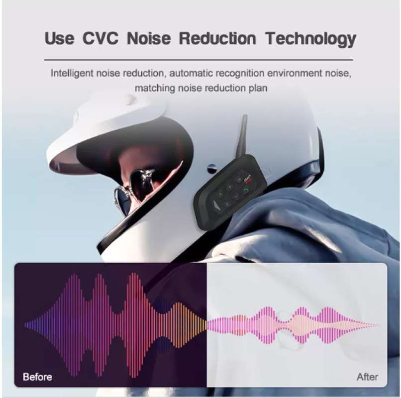 Promo Intercom V4 Vnetphone Bluetooth Rider Helmet Group Talk ...