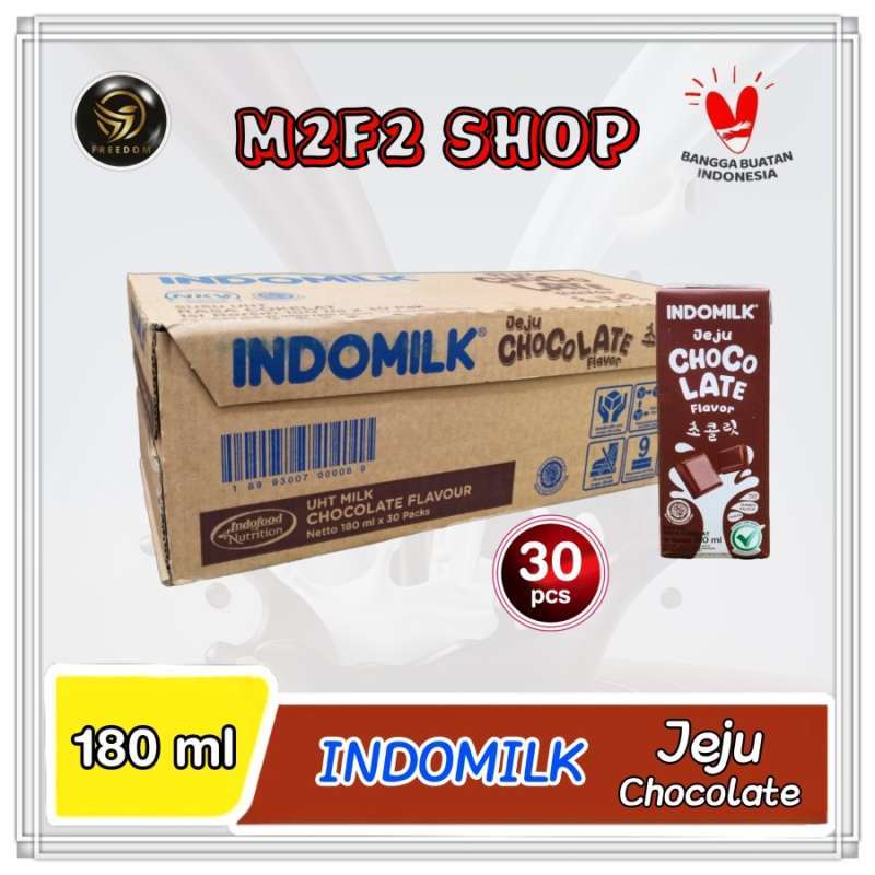 Promo Susu Indomilk Jeju Chocolate | Cokelat Kotak UHT - 180 ml (Kemasan Karton) Diskon 11% di ...
