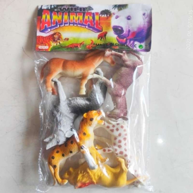 Promo Mainan Binatang Karet Besar Wild Animal Besar - B Diskon 5% Di ...