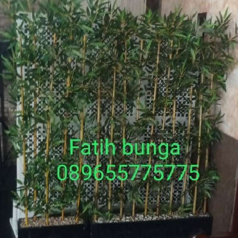Jual POHON BAMBU PARTISI-PENYEKAT RUANGAN-BUNGA PLASTIK-BAMBU PLASTIK ...
