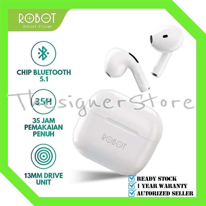 Jual Robot T50 Wireless Earphone Airbuds Original True Wireless ...