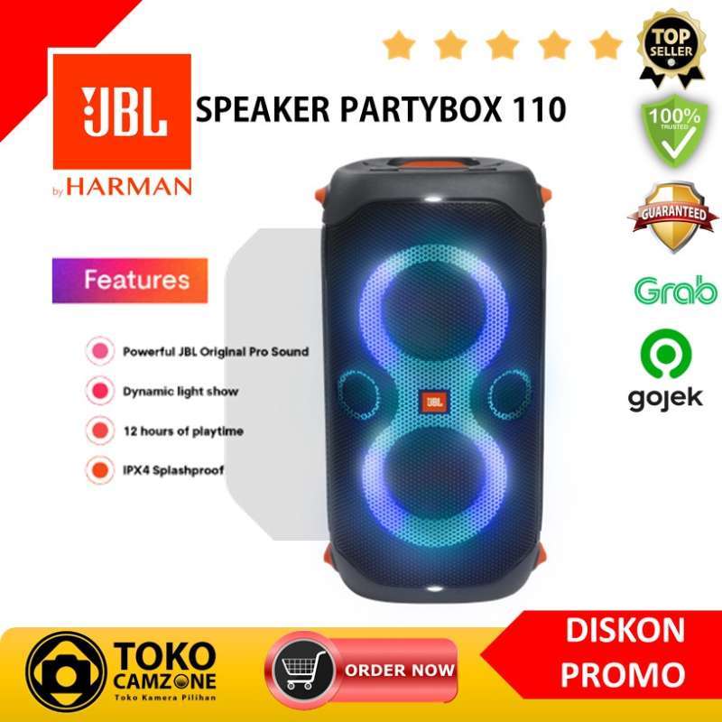 Promo JBL Speaker Partybox 110 Portable Bluetooth -TOKOCAMZONE Diskon ...
