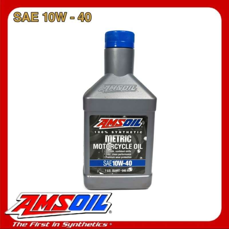 Promo Oli Amsoil Metric Sae 10w-40 100% Synthetic Honda Kawasaki Yamaha ...