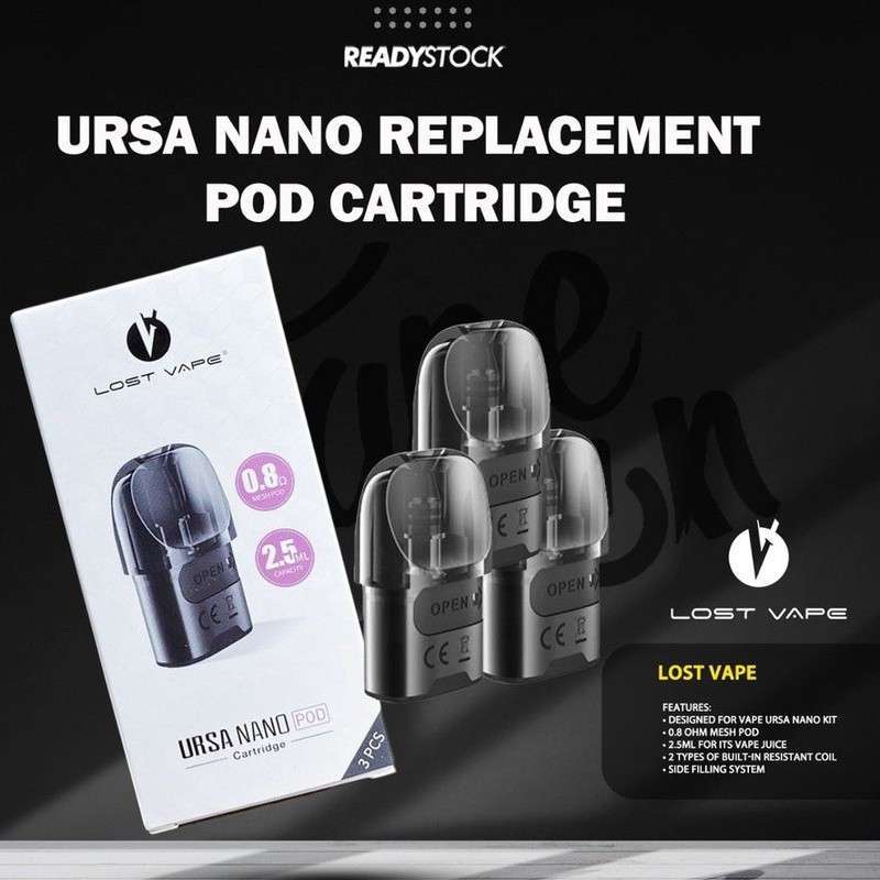 Jual Authentic Satuan Catridge Ursa Nano Pod 0.8 Ohm 1.0 Ohm By Lost ...