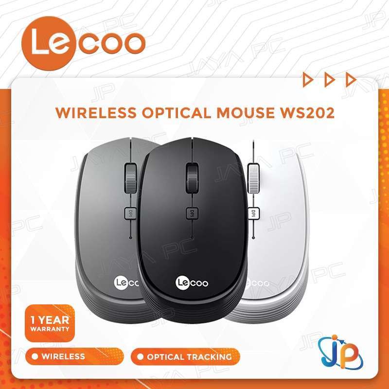 Promo Mouse LECOO Office Wireless WS202 - Wireless Optical Mouse Diskon 5% di Seller Jaya PC ...