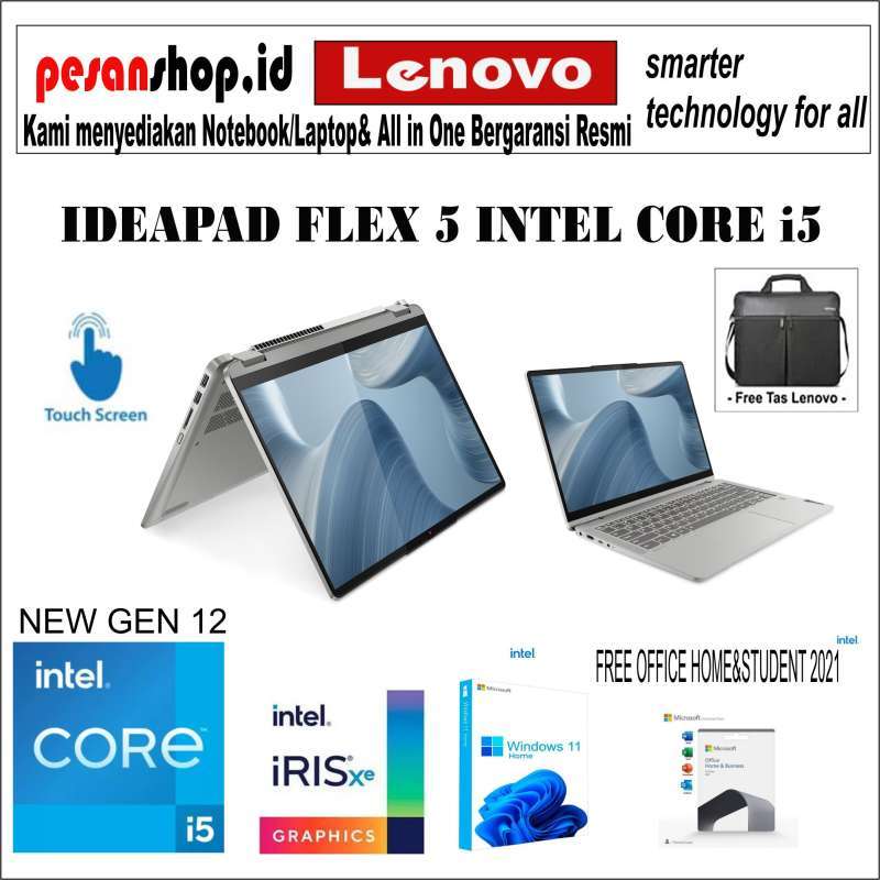 Promo LENOVO IDEAPAD FLEX 5/29ID/INTEL I5-1235U/RAM 16GB/SSD 512GB ...