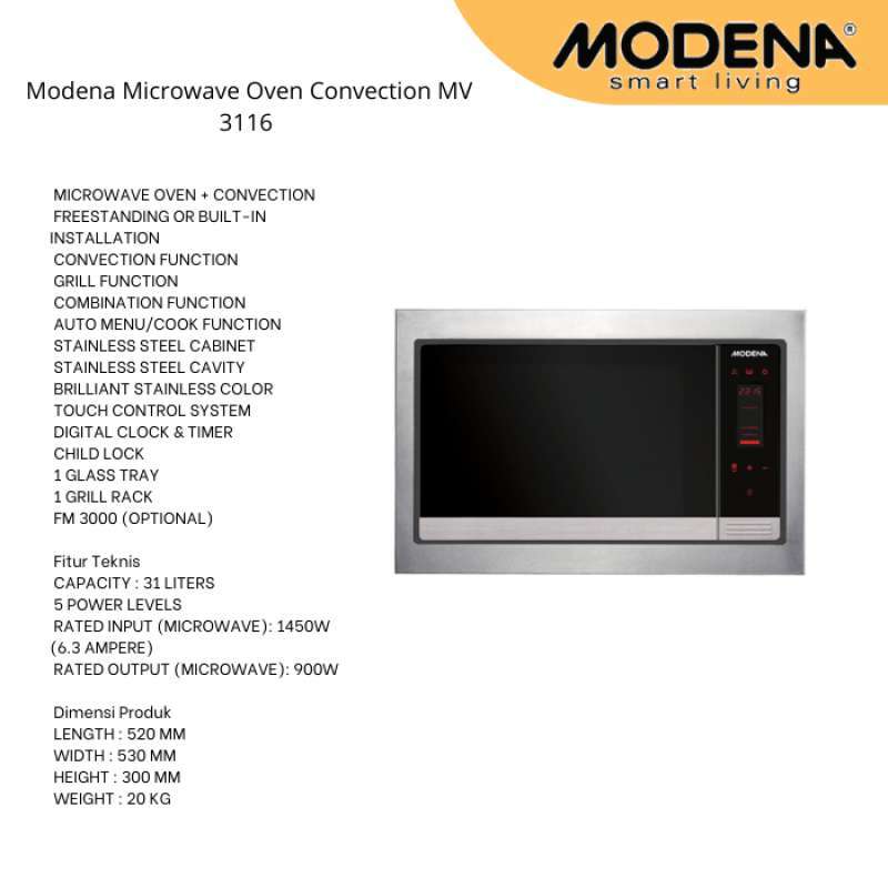 Jual Microwave Modena Display Original, Murah & Diskon April 2024 | Blibli