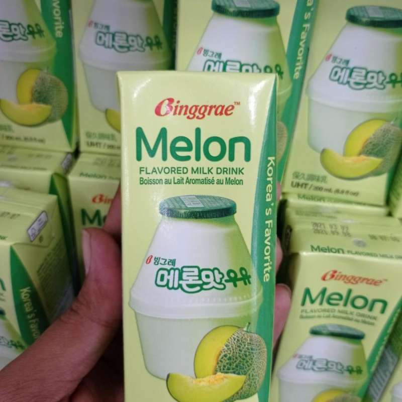 Jual Binggrae flavored milk drink melon 200 ml di Seller 99shoppmarket ...