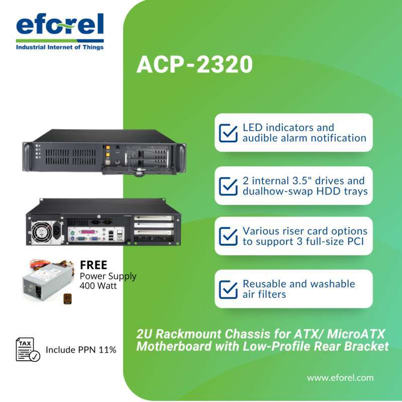 Jual Casing Komputer Industrial 2U Rackmount Chassis Advantech ACP ...