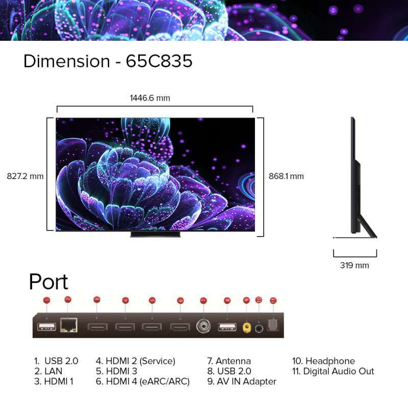 Jual Tcl 55 Inch Mini Led Google Tv 4kuhd- Vrr 144hz -imax Enchanced Dolby Atmos/vision-memc ...