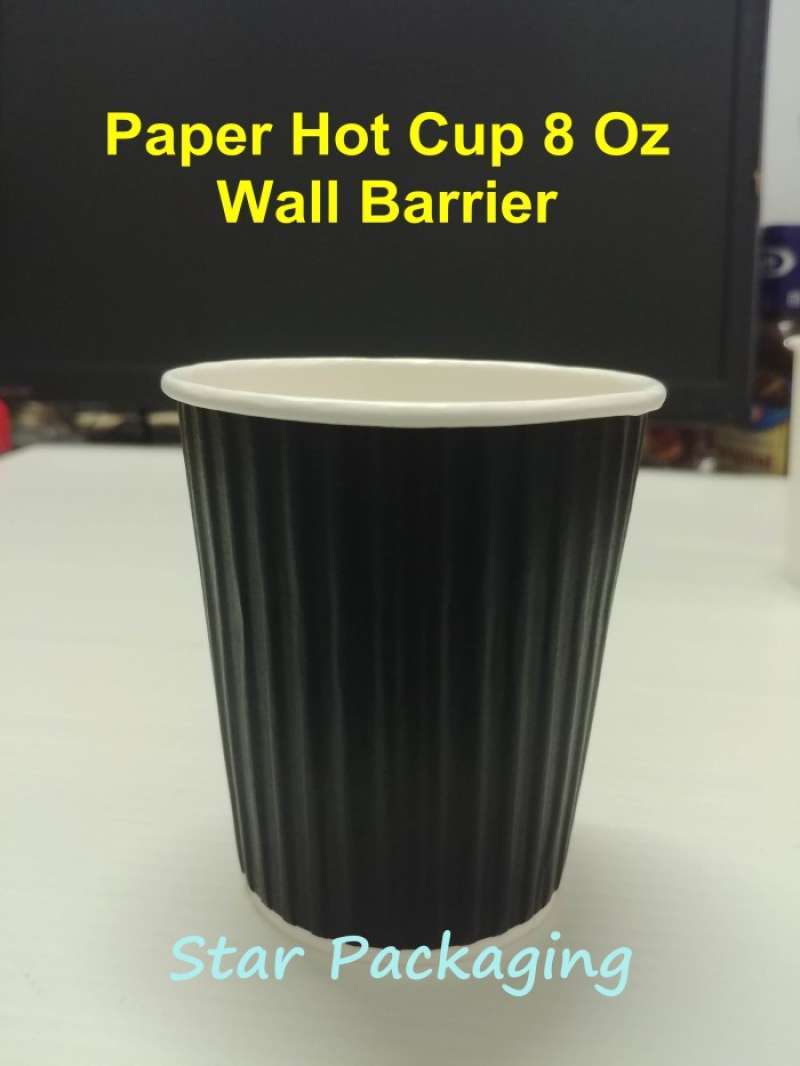 Jual Paper Cup Hot 8 Oz Wall Barrier / Gelombang - Isi 50 Pcs di Seller GENTASTORE - Kalibata ...