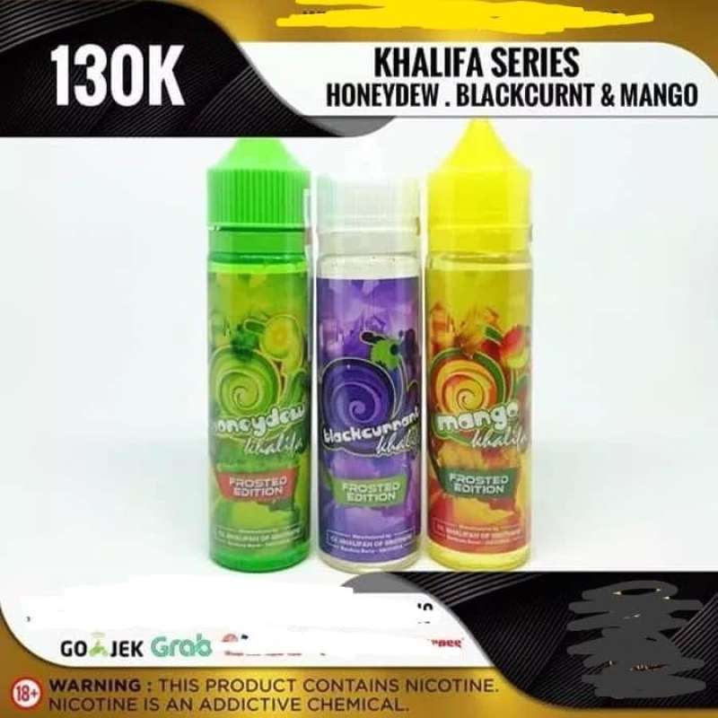 Jual LIQUID PREMIUM KHALIFA SERIES 60ML NIC 3MG LEGAL CUKAI di Seller gazafiesca - Babakan ...