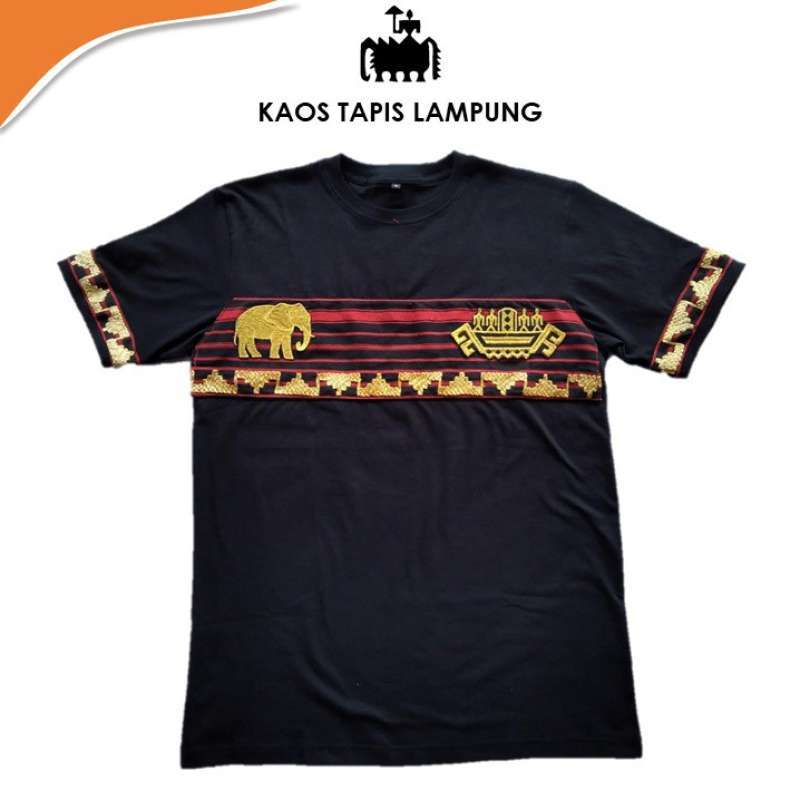 Jual LAMPUNG ETHNIC - KAOS TAPIS LAMPUNG MOTIF GAJAH KAPAL di Seller ...