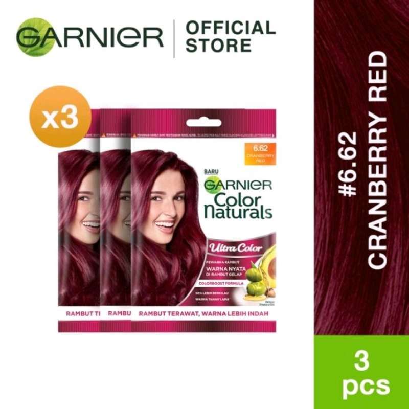 Jual Garnier Color Naturals Ultra Color Canberry Red Sachet 3pc di ...