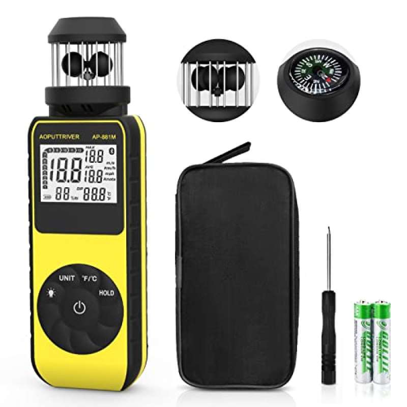 Promo Digital Anemometer Handheld AP-881M Portable Anemometer with 360 ...