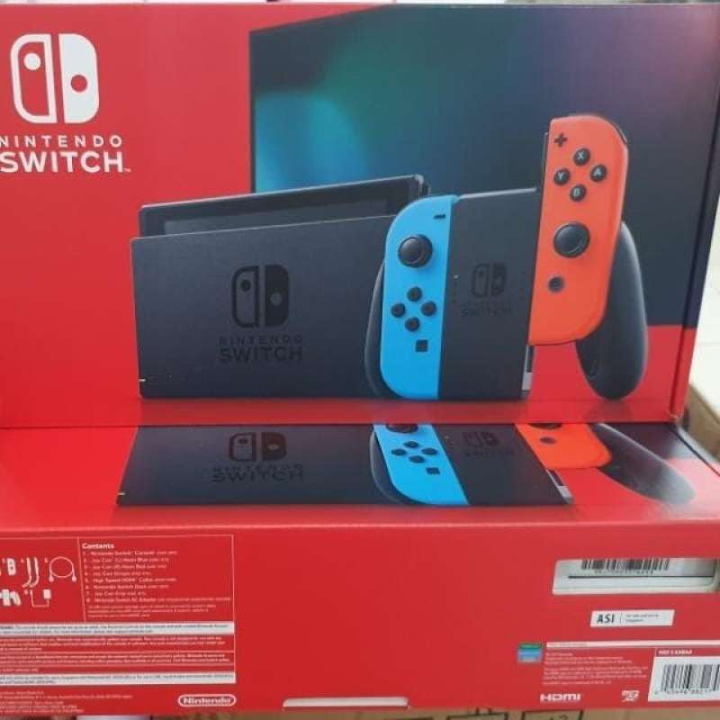 Jual Nintendo Switch Asia - Console Nintendo Switch Neon Grey Asia ...