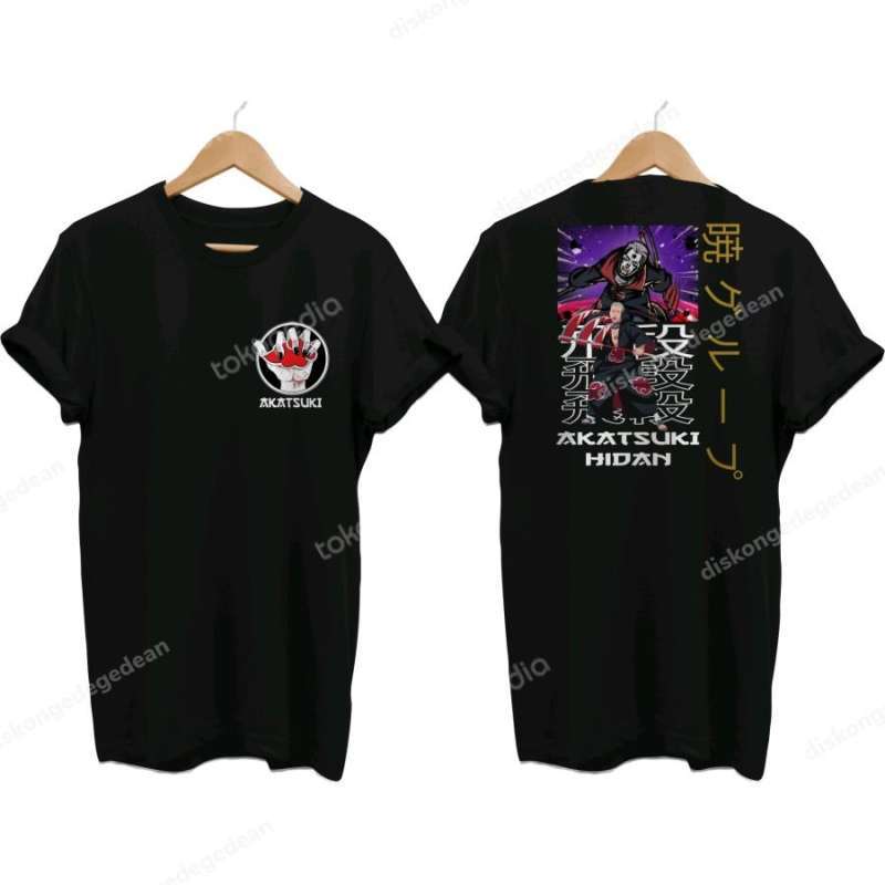 Jual Kaos Naruto Akatsuki Hidan - Baju Naruto Akatsuki - S Warna Lain ...