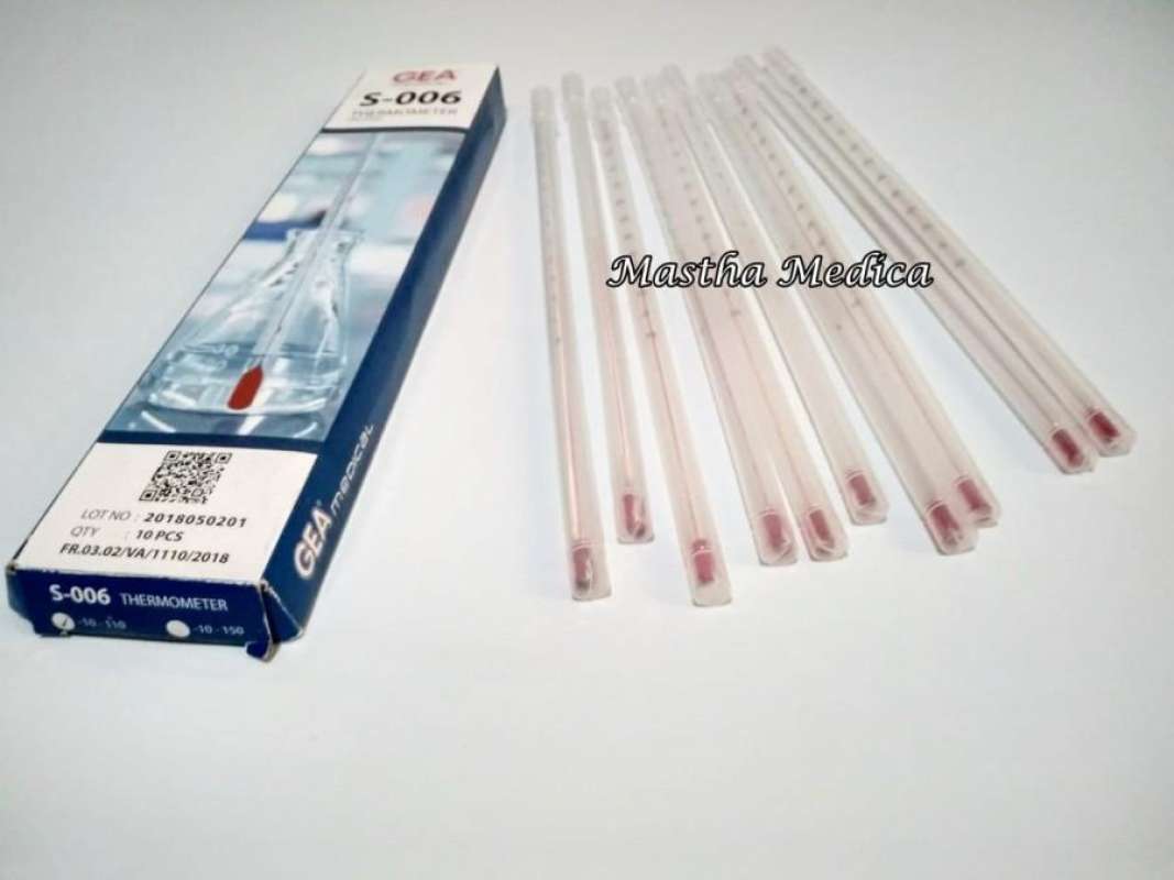 Jual Alat Peraga Kimia Termometer Thermometer Alco -10 / 110 C S-006 ...