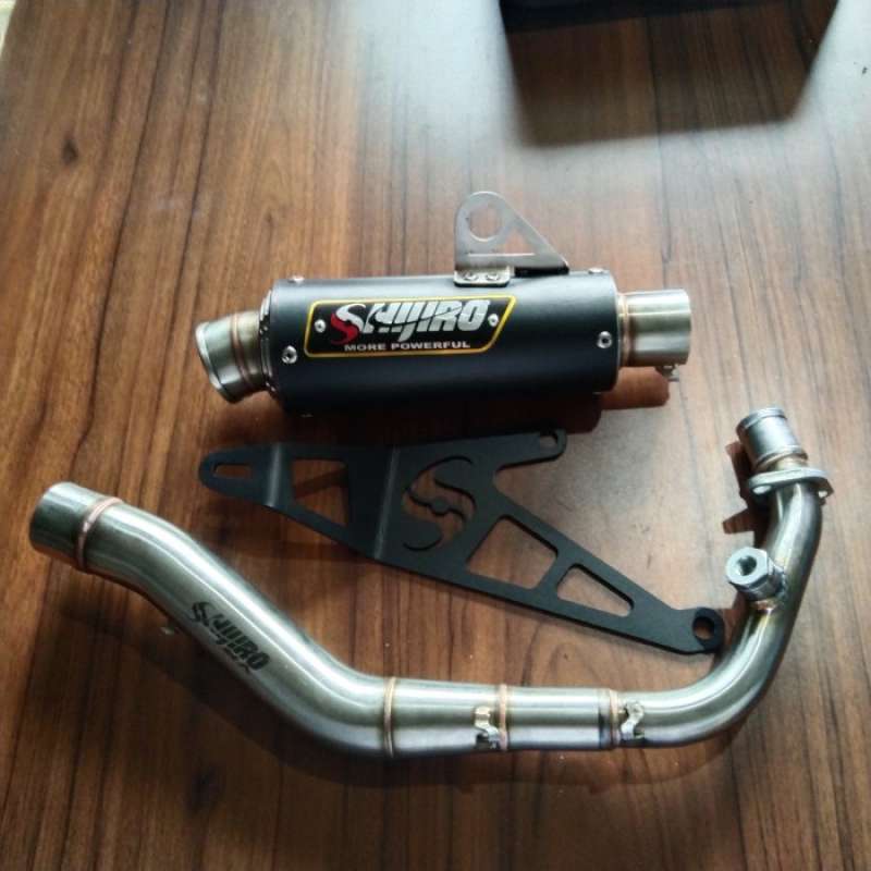 Promo Knalpot Vespa Matic 150 3V Type M45-M3 Black Series Shijiro ...