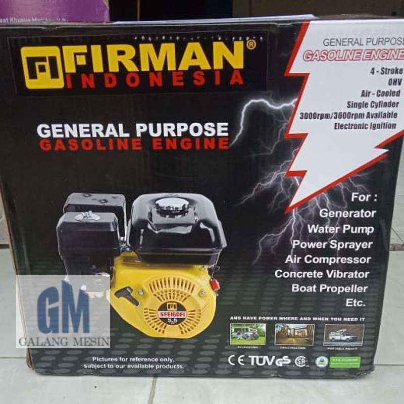 Jual Mesin Penggerak Bensin 6 5 Hp Gasoline Engine Firman Sfe 200 Fi 6