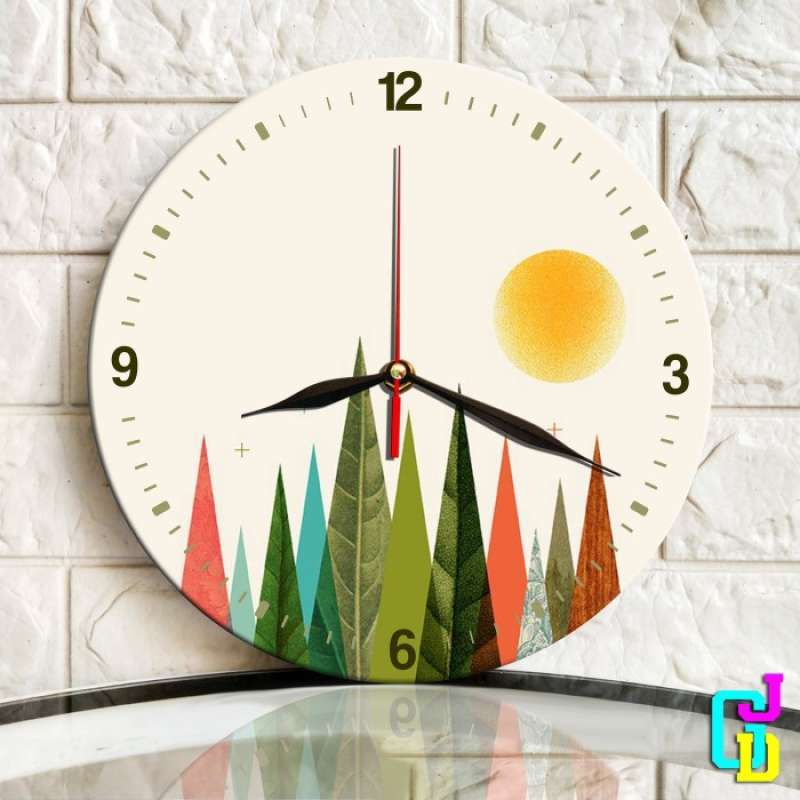 Jual JAM DINDING MOUNTAIN / JAM DINDING KAYU / JAM DINDING BULAT ...